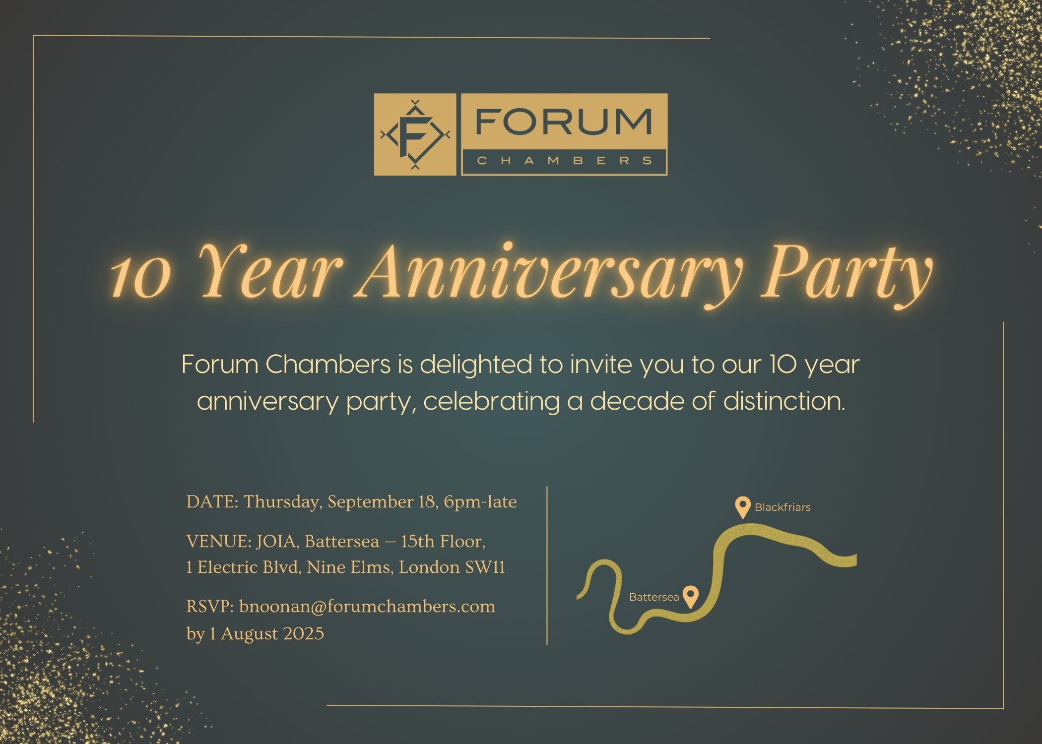 Rsvp 10 Year Anniversary Party Forum Chambers