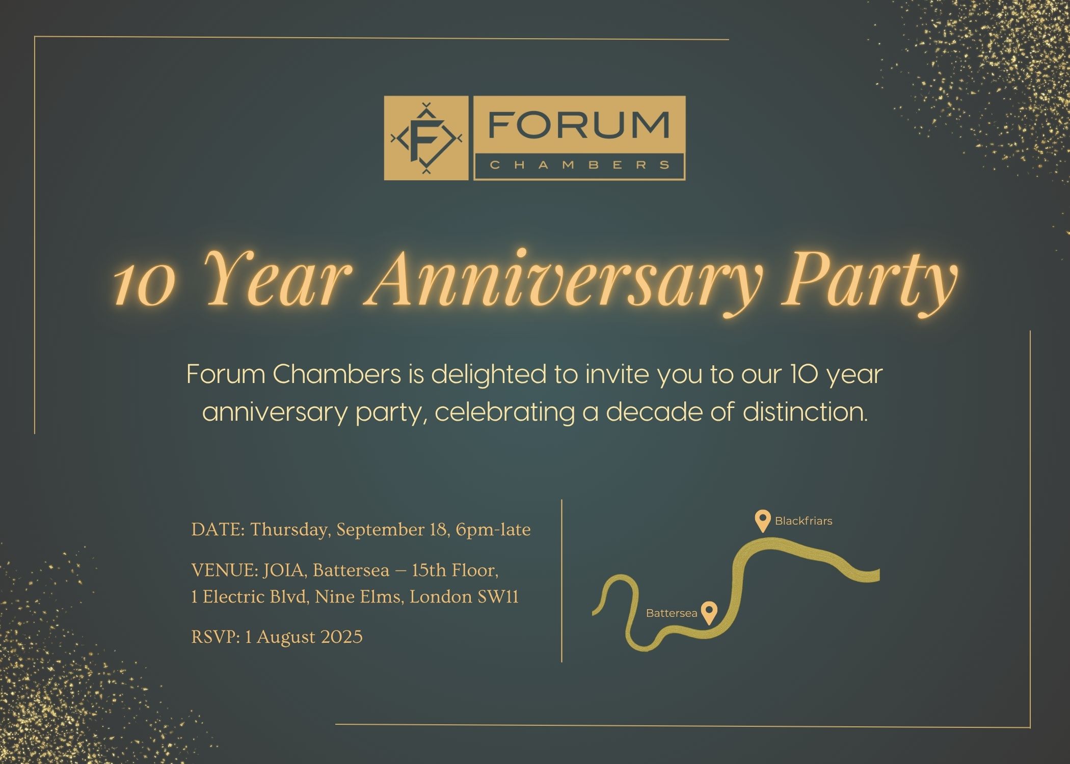 RSVP 10 Year Anniversary Party - Forum Chambers
